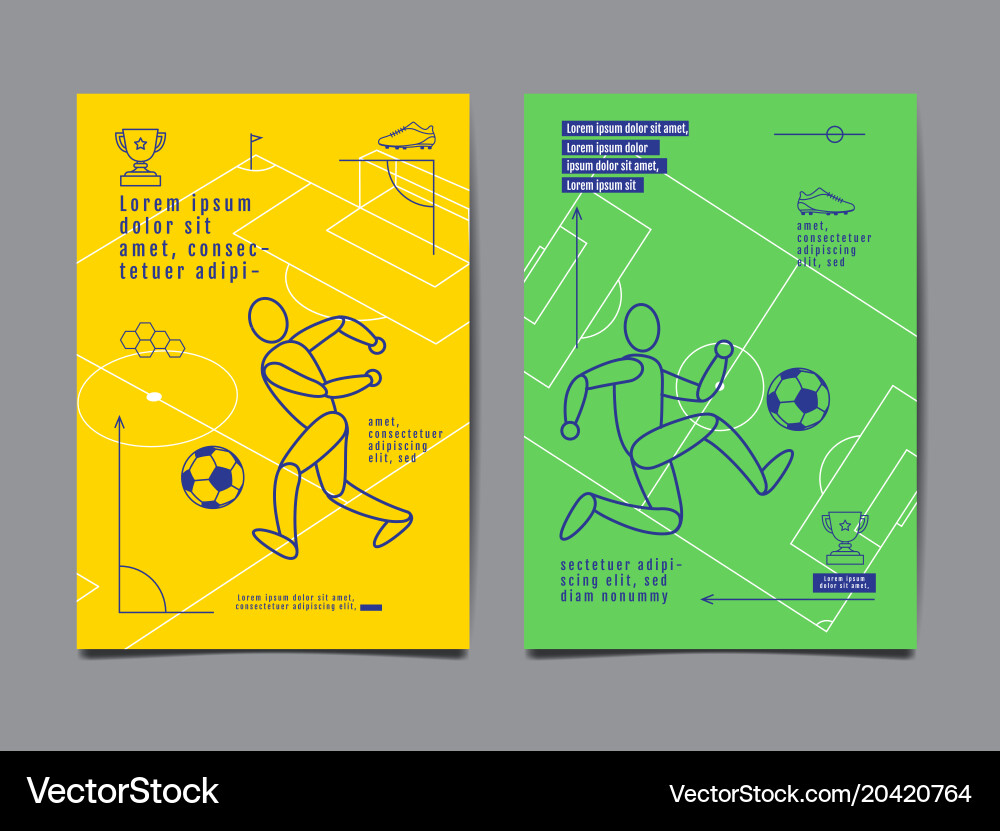 Template sport layout design flat single Vector Image