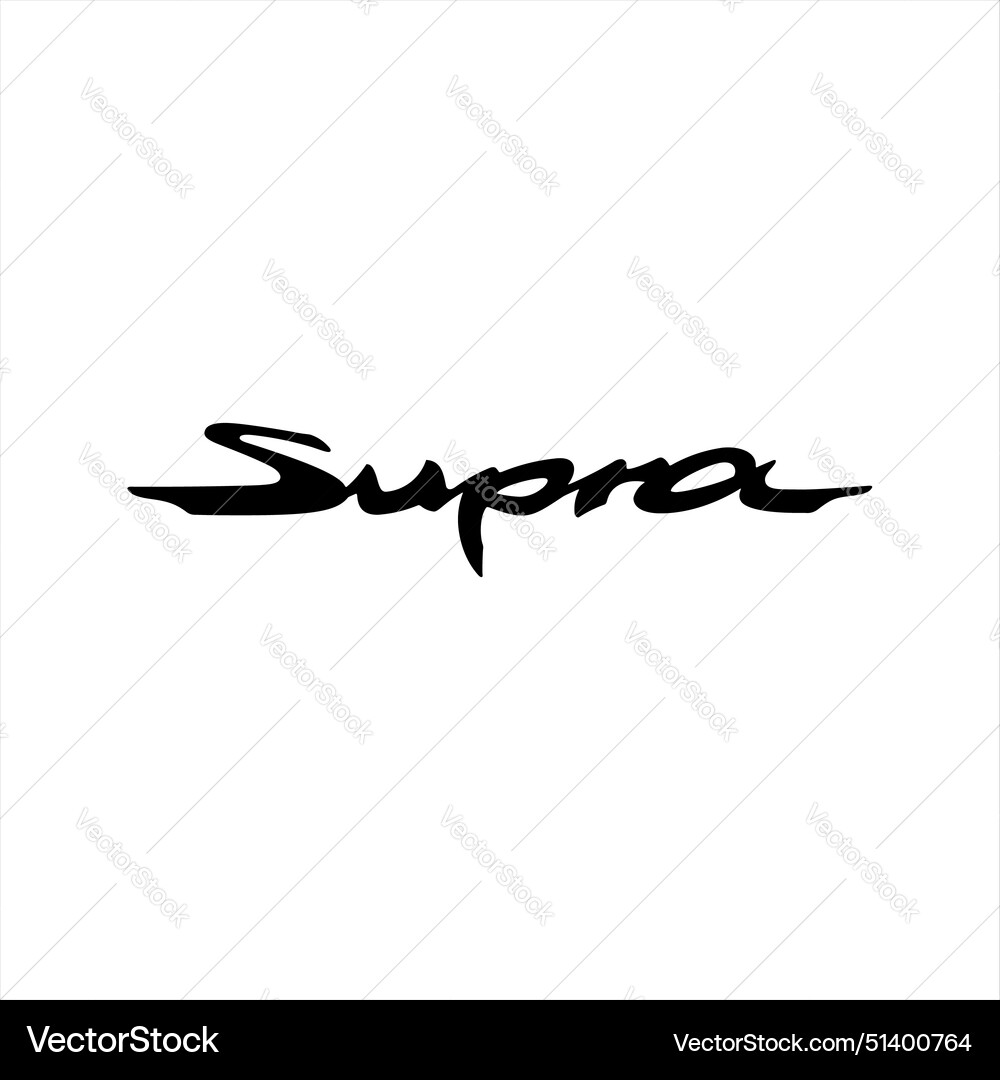 Toyota supra latest logo eps 10 on white Vector Image