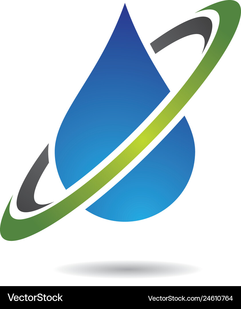 Wassertropfen Symbol Lizenzfreies Vektorbild