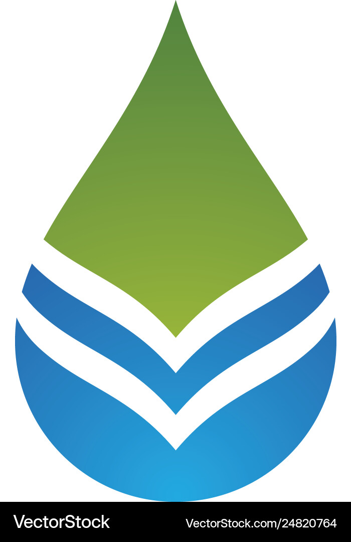 Water drop symbol Royalty Free Vector Image - VectorStock