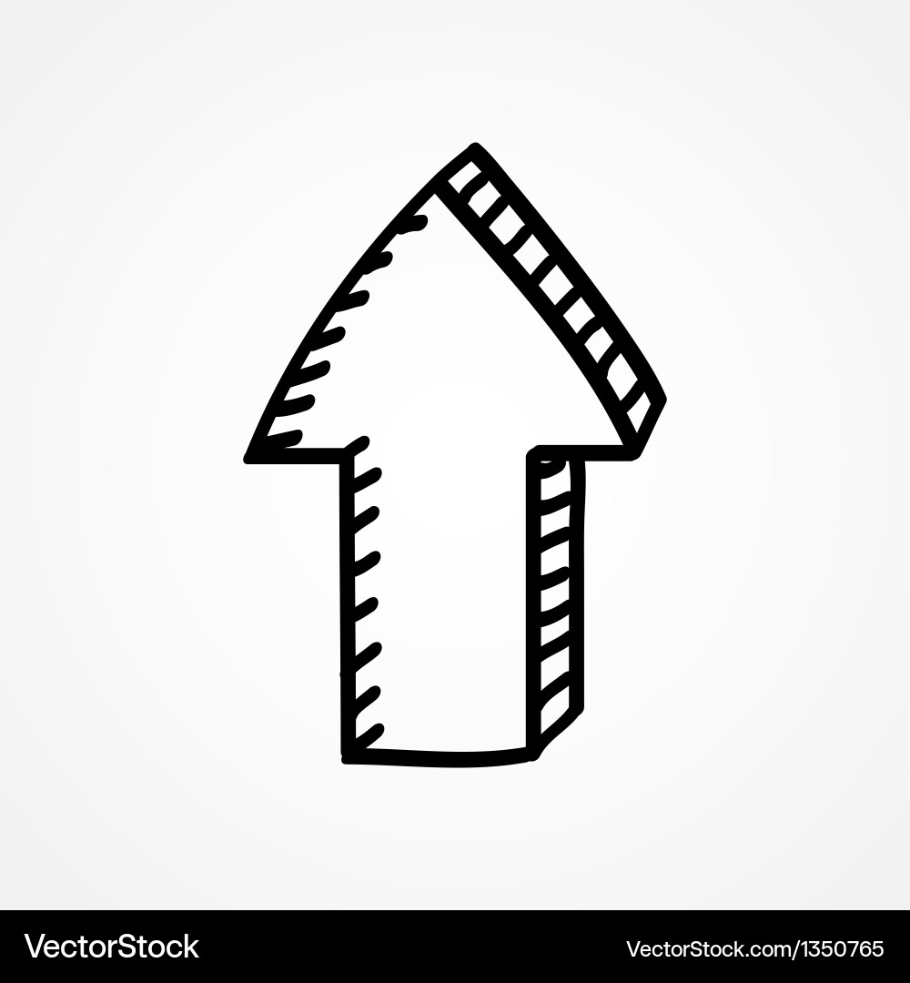 Arrow drawing Royalty Free Vector Image - VectorStock