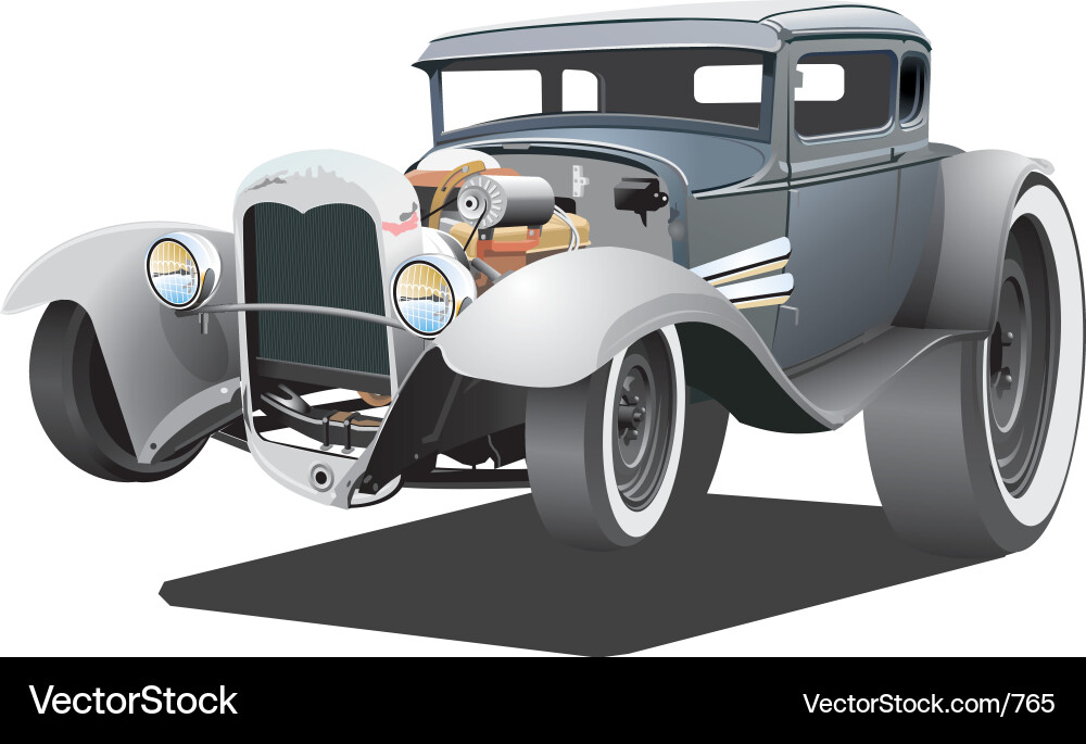 Cartoon ratrod Royalty Free Vector Image - VectorStock