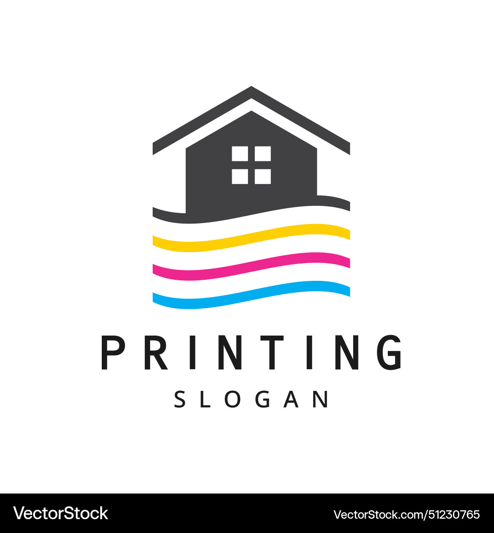 Digital print logo design template Royalty Free Vector Image Digital print logo design template Royalty Free Vector Image