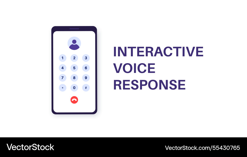 Interactive voice response Royalty Free Vector Image