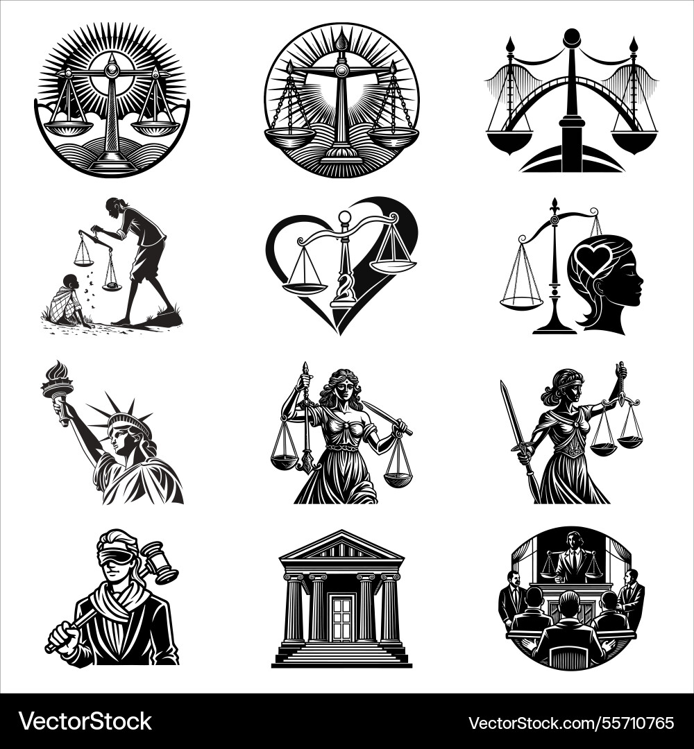 Justice svg Royalty Free Vector Image - VectorStock