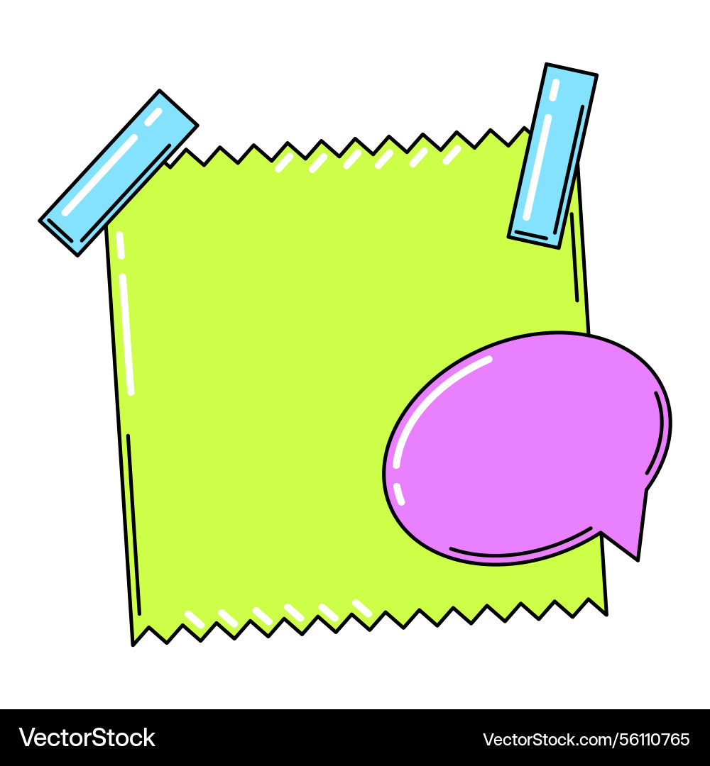 Paper note with pin frame or background Royalty Free Vector