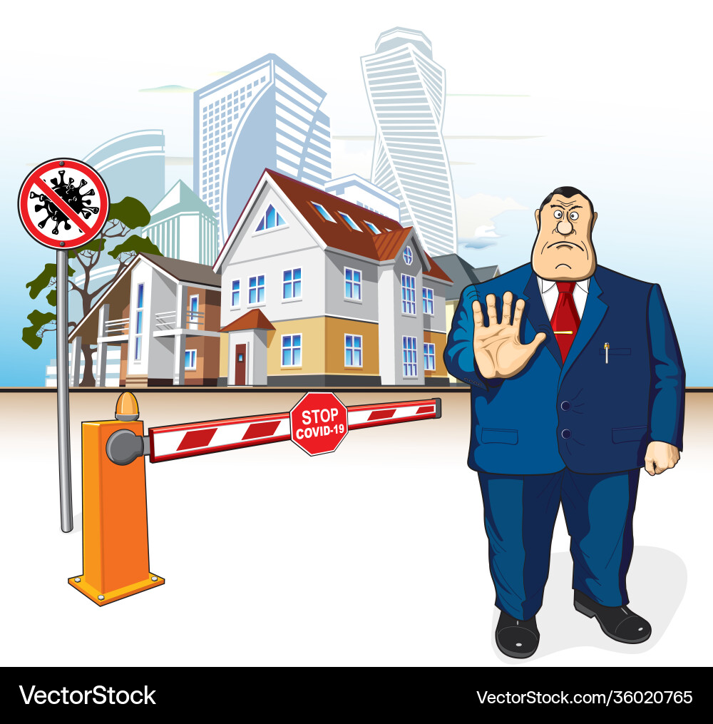 President politician or official bans Royalty Free Vector