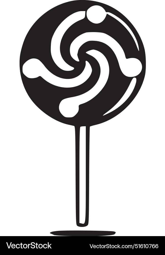 Candy - minimalist and flat logo Royalty Free Vector Image