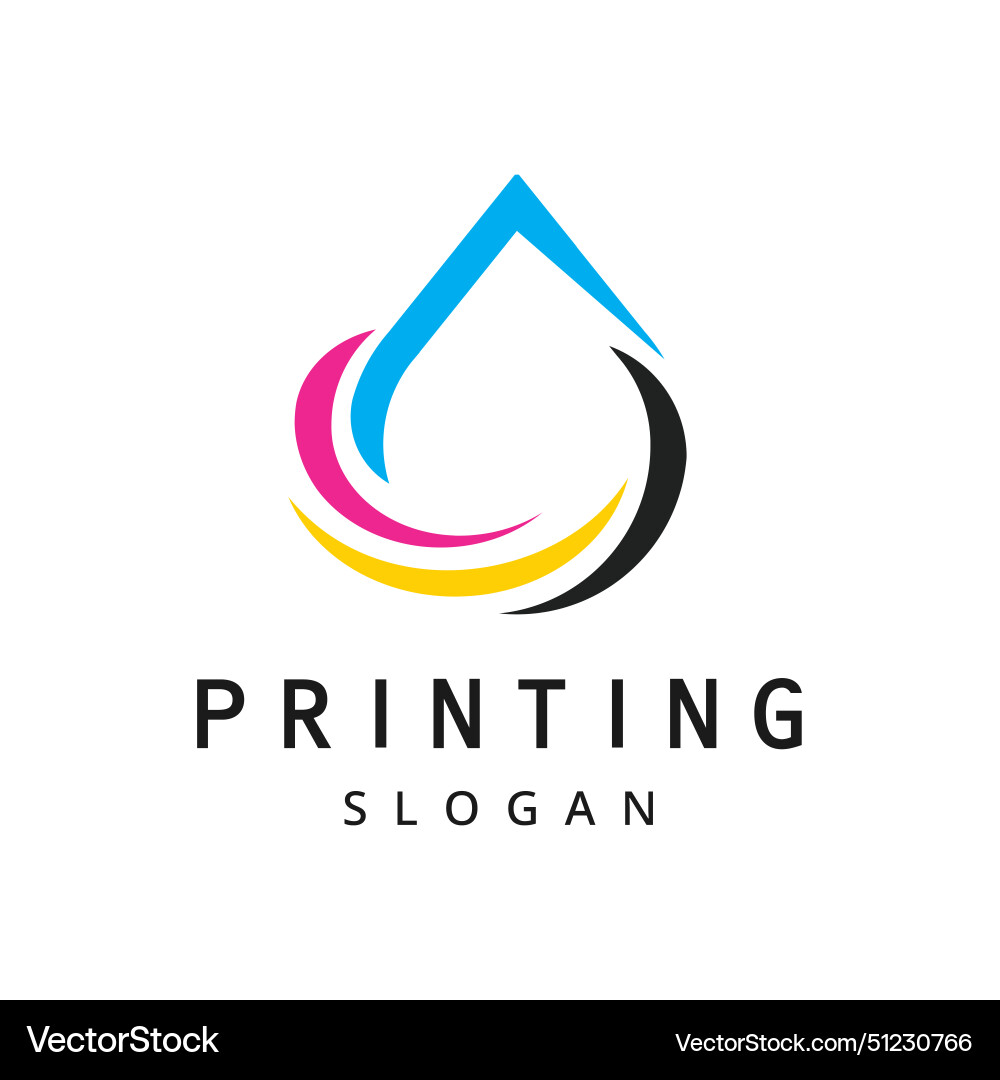 Digital print logo design template Royalty Free Vector Image Digital print logo design template Royalty Free Vector Image