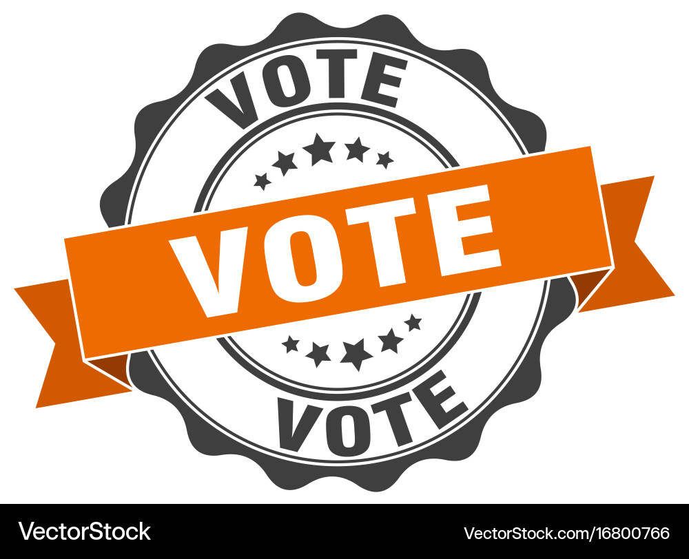 Vote stamp sign seal Royalty Free Vector Image