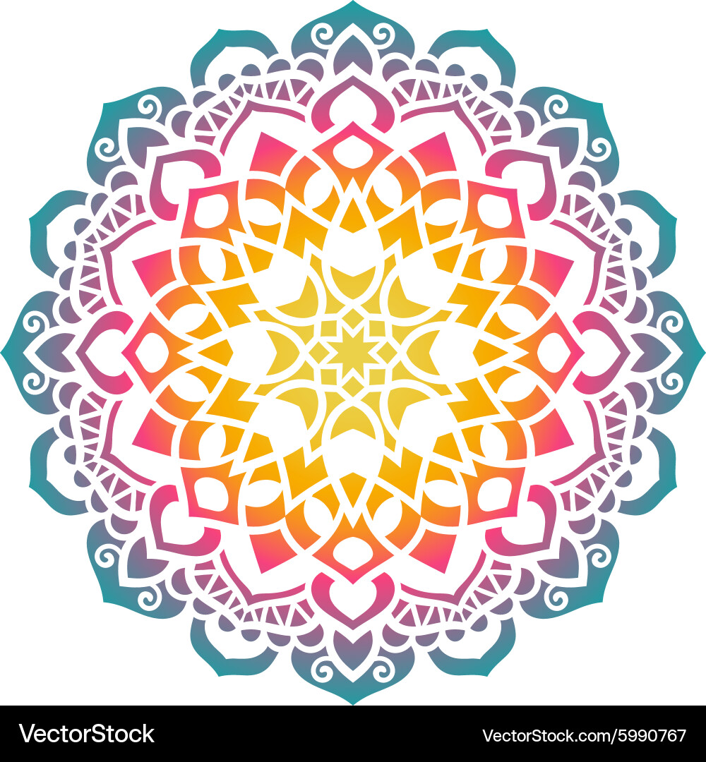 Mandala ornament Royalty Free Vector Image - VectorStock