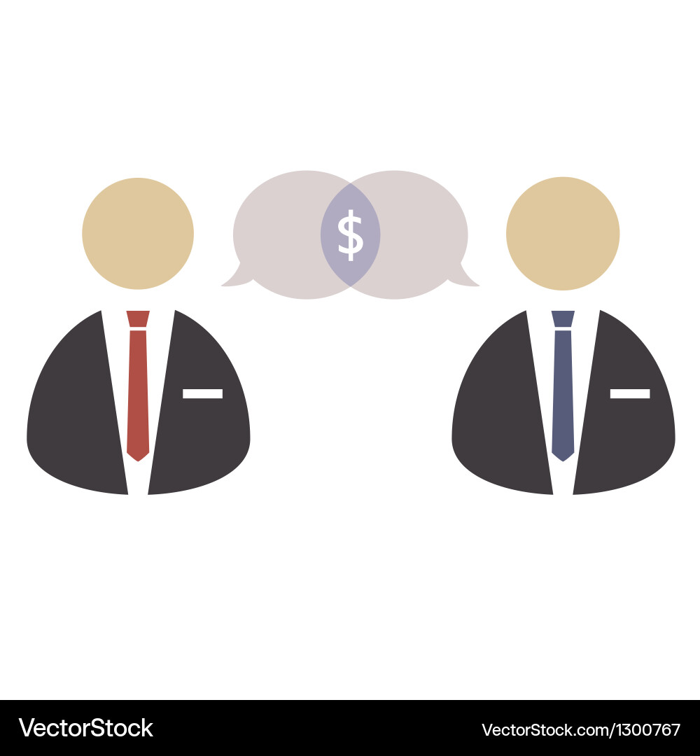 Negotiation Royalty Free Vector Image - VectorStock