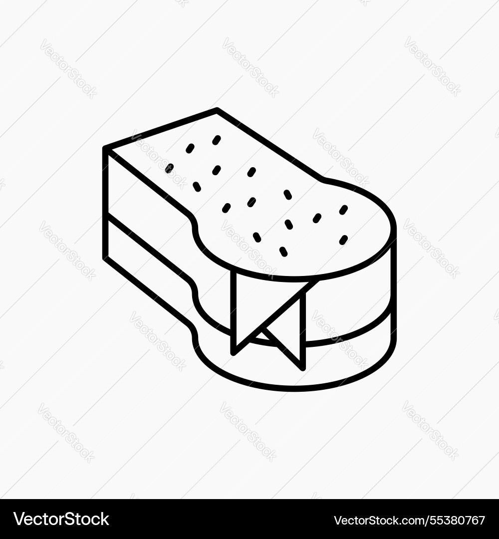 Sandwich icon simple Royalty Free Vector Image
