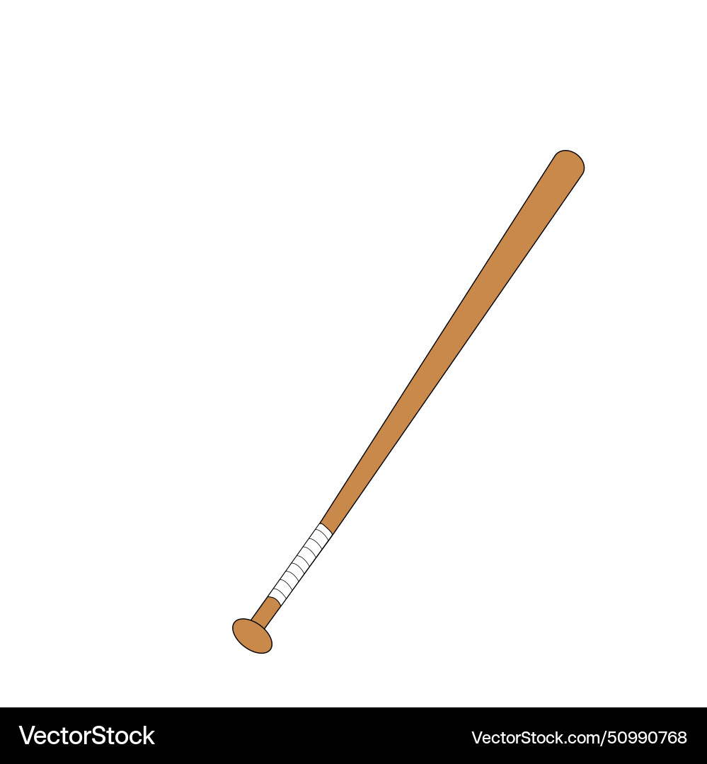 Baseball bat Royalty Free Vector Image - VectorStock
