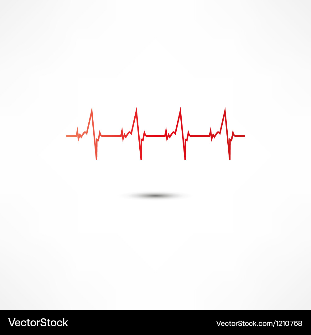 Cardiogram icon Royalty Free Vector Image - VectorStock