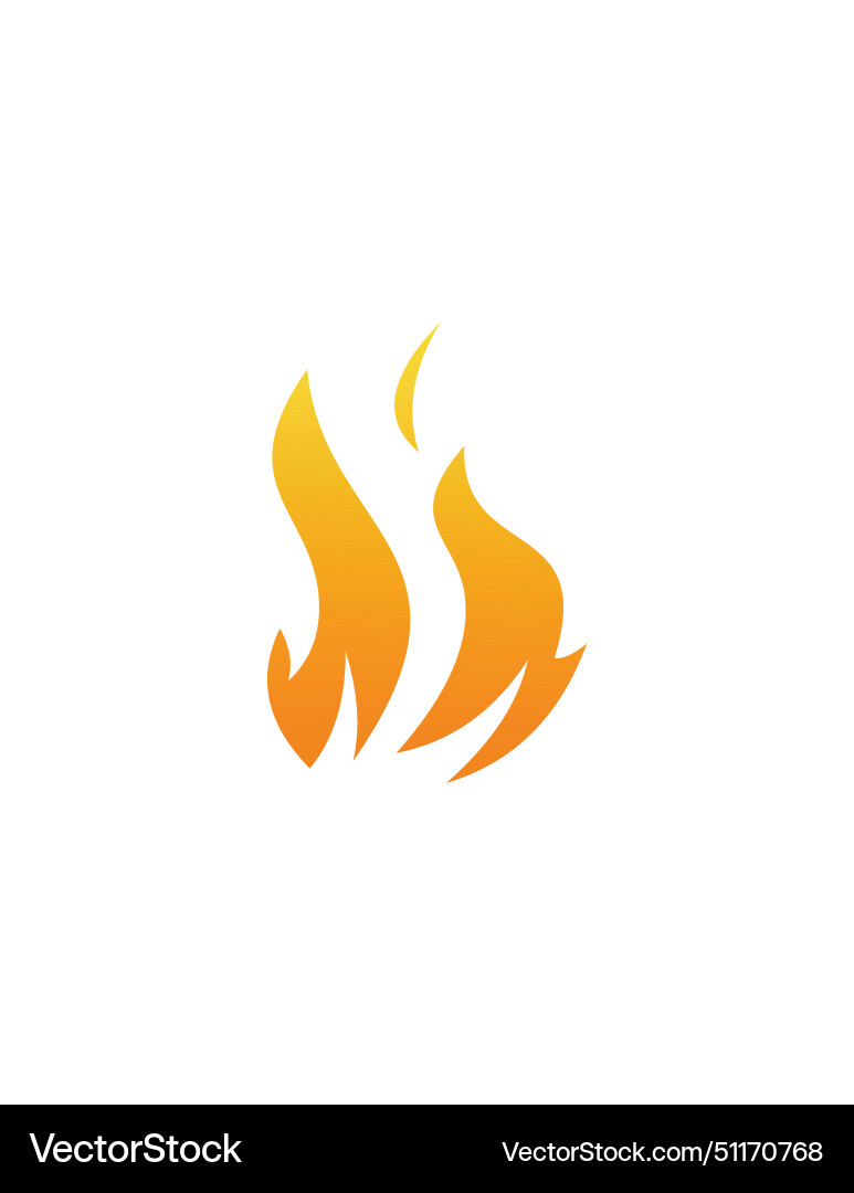 Fire element design logo Royalty Free Vector Image