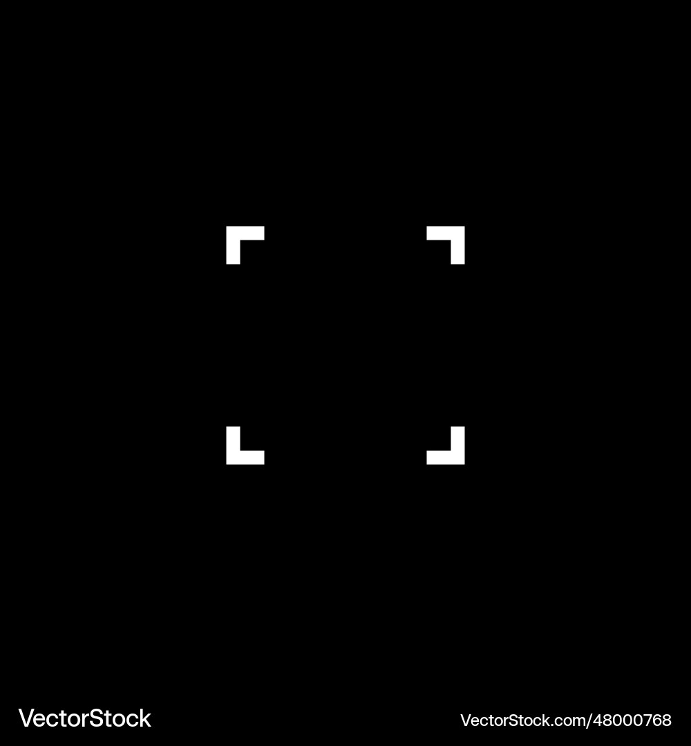 Futuristic gui target sight hud square aim Vector Image