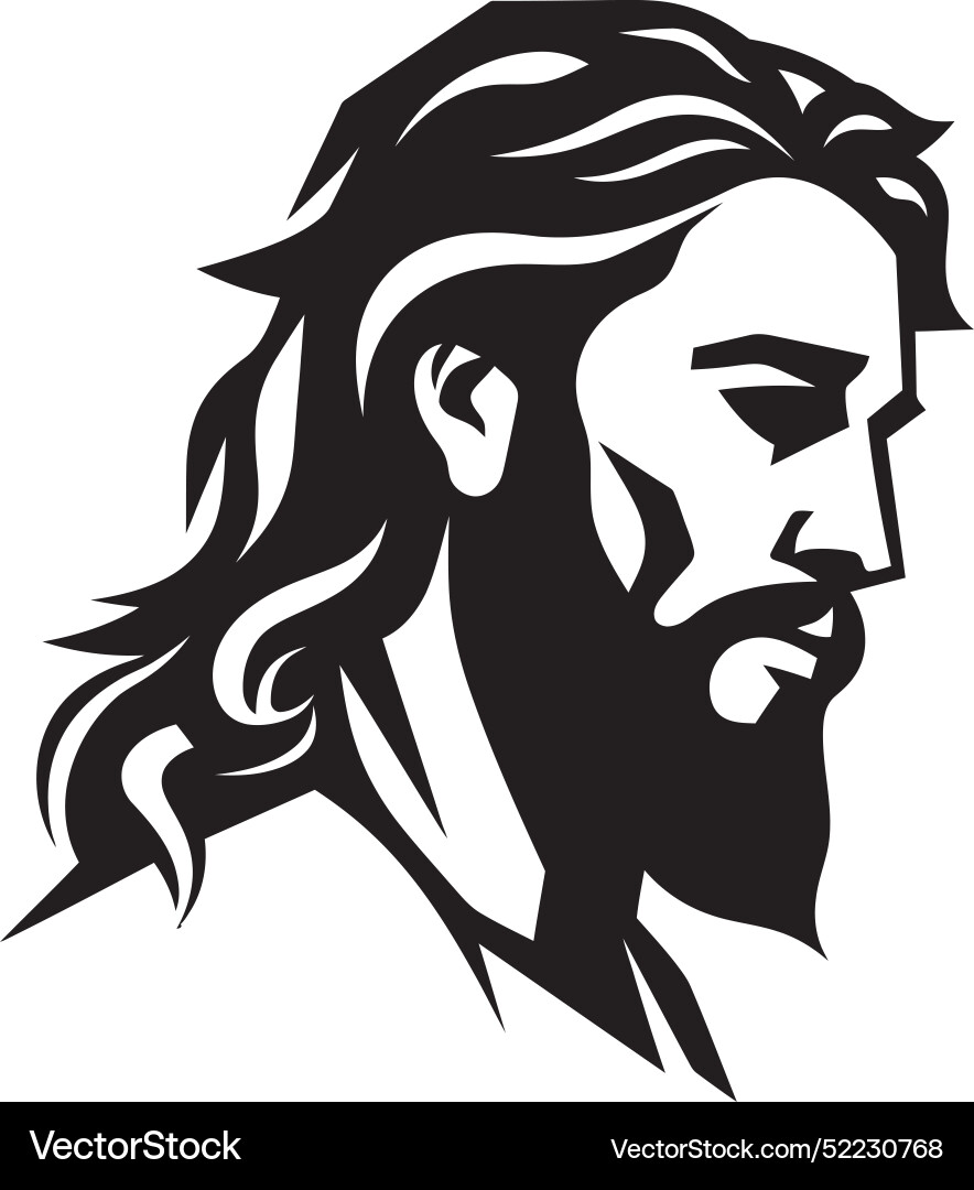 Miracle of art jesus and inspiration sketching Vector Image