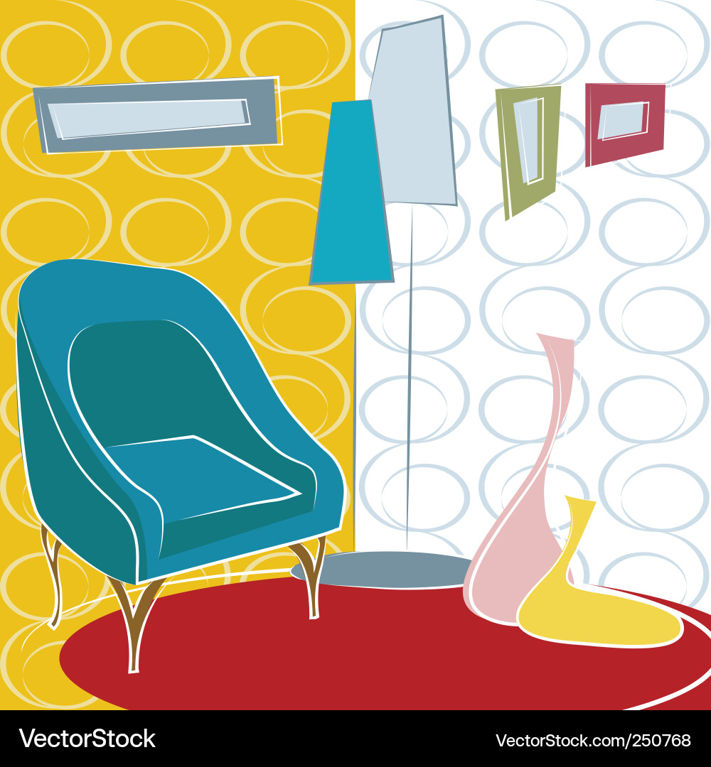 Modern Interior Decor Royalty Free Vector Image