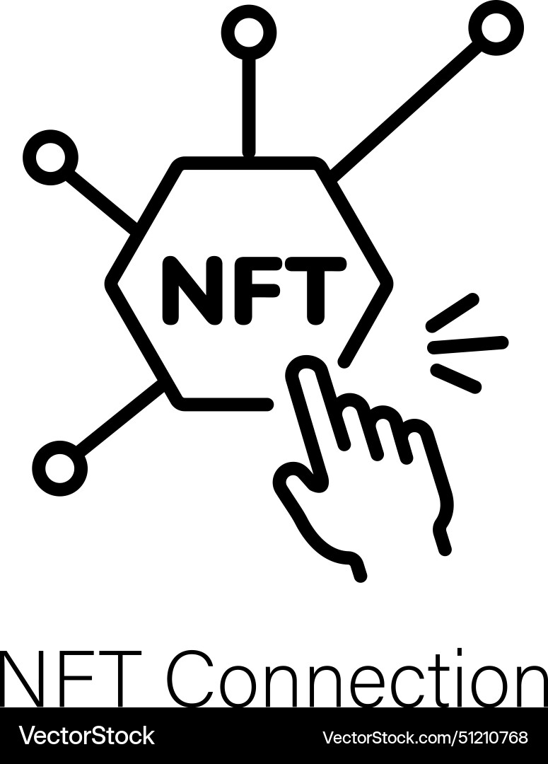 Nft connection Royalty Free Vector Image - VectorStock Nft connection Royalty Free Vector Image - VectorStock
