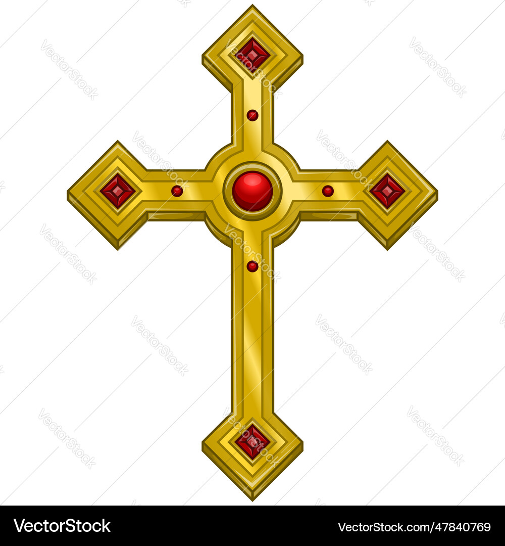 Christian cross design Royalty Free Vector Image
