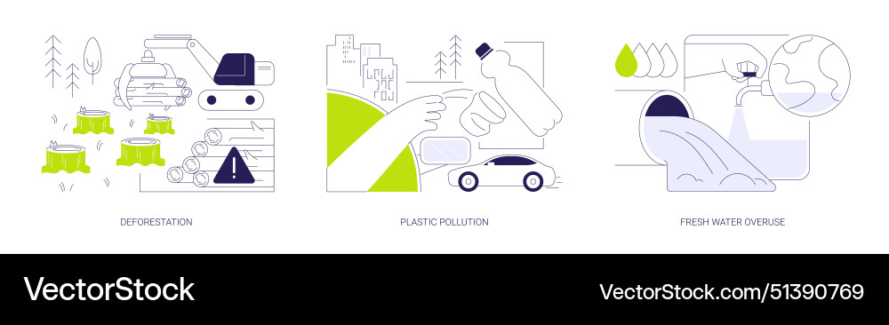 Environmental problems abstract concept Royalty Free Vector