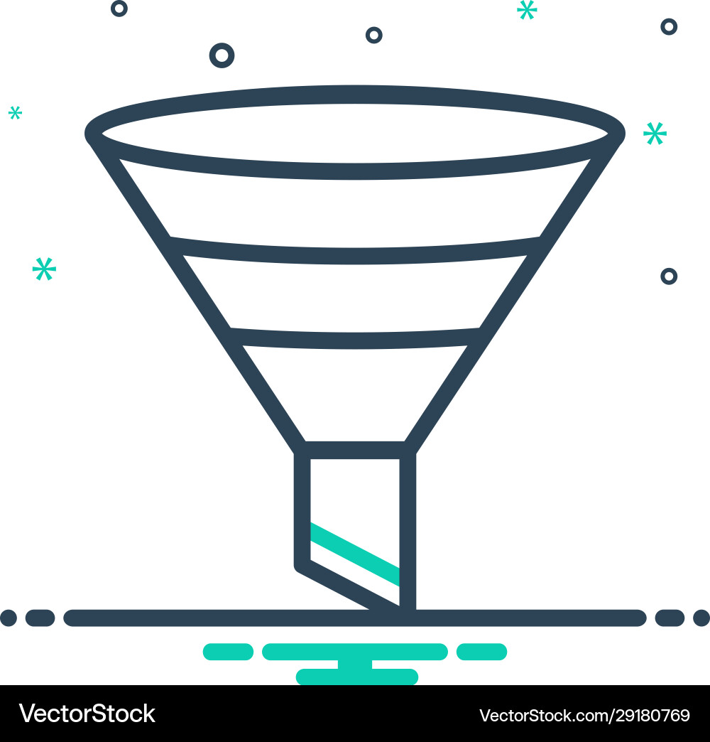 Filtering Royalty Free Vector Image - VectorStock