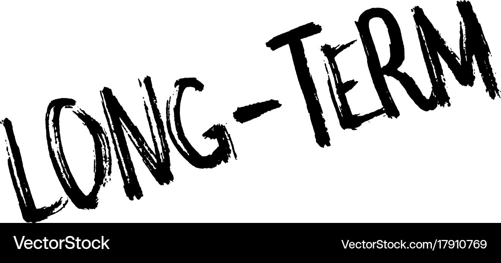 Long-term rubber stamp Royalty Free Vector Image