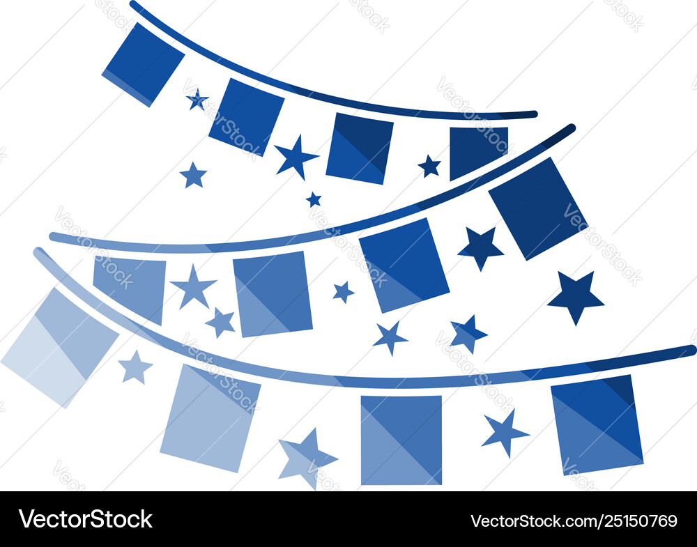 Party garland icon Royalty Free Vector Image - VectorStock