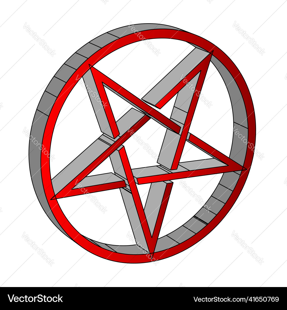 Pentagram 3d Royalty Free Vector Image - VectorStock