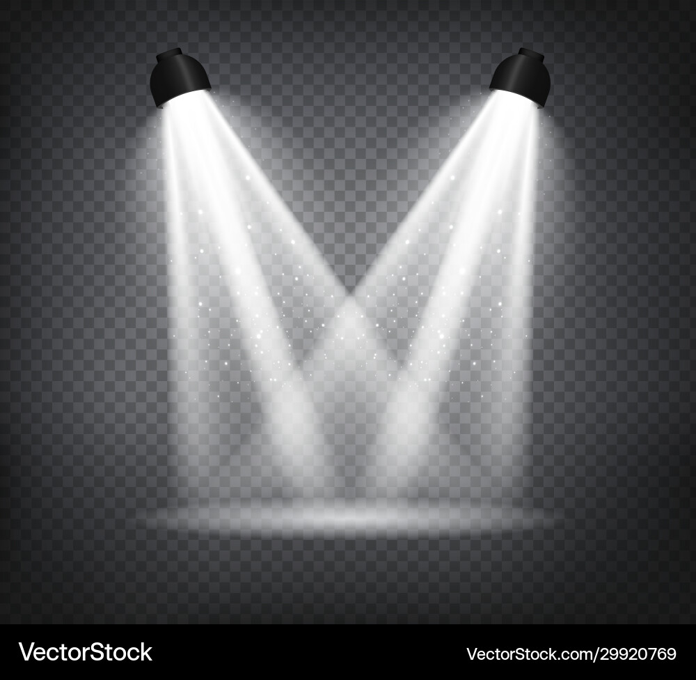 Scene illumination from above Royalty Free Vector Image