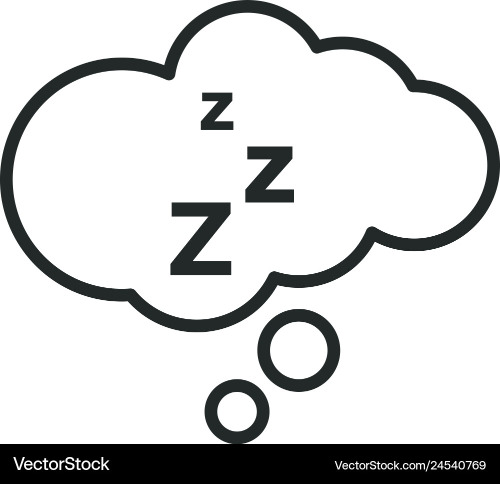 Sleep graphic design template Royalty Free Vector Image