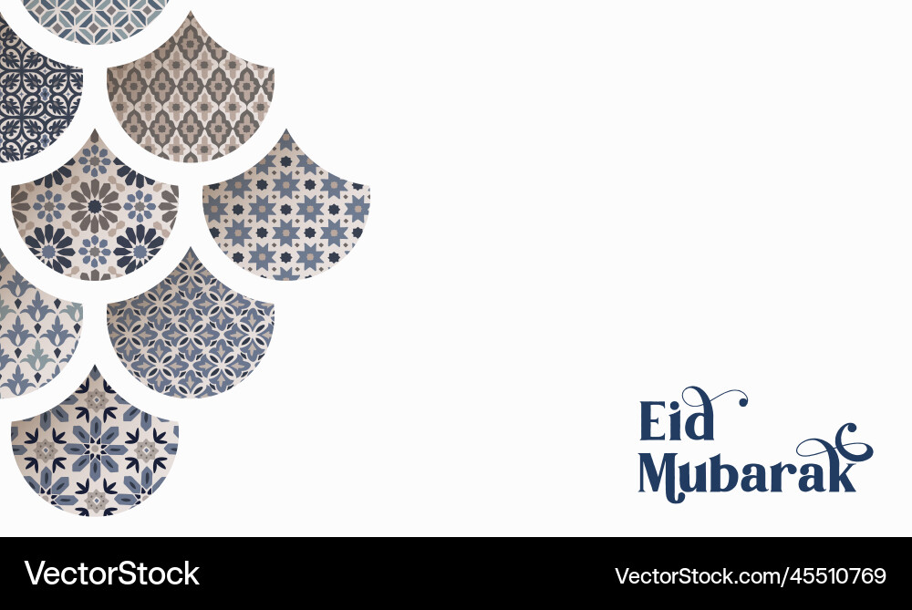 Traditional ornamental arabic tiles patterns Vector Image