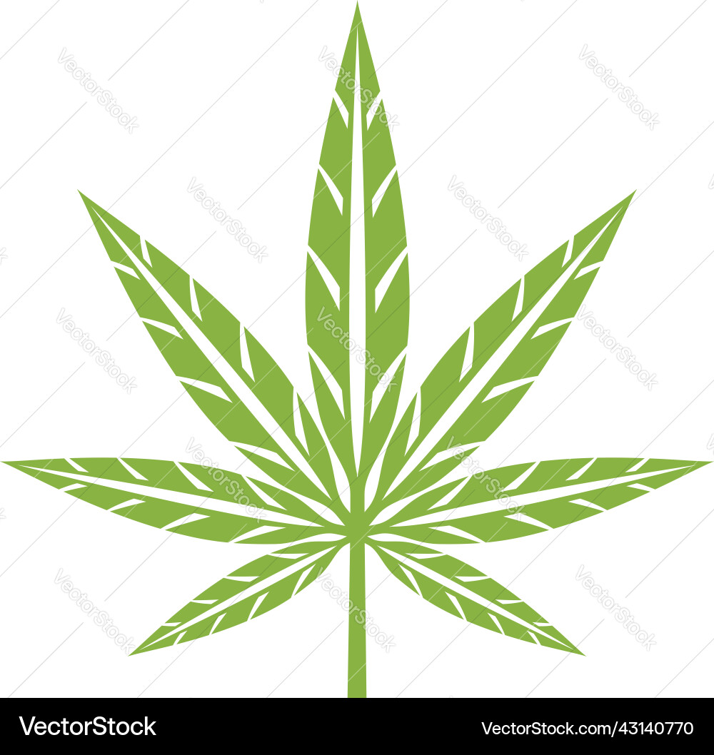 Cannabis Leaf Icon Royalty Free Vector Image - VectorStock