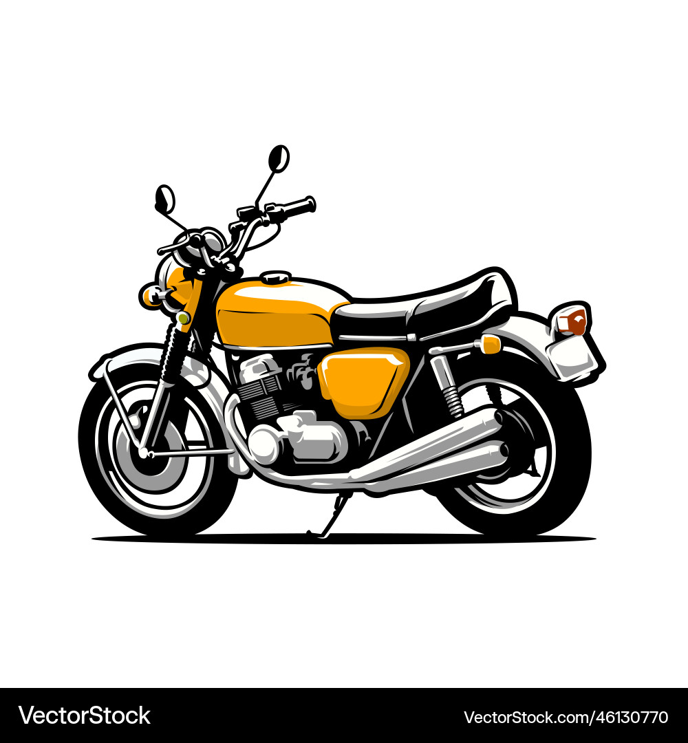 Vintage Motorfiets Vector