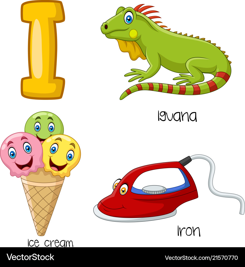 I alphabet Royalty Free Vector Image - VectorStock