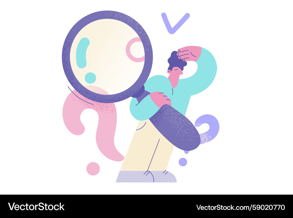 Investigation query frequently asked questions – Royalty-Free Vector ...