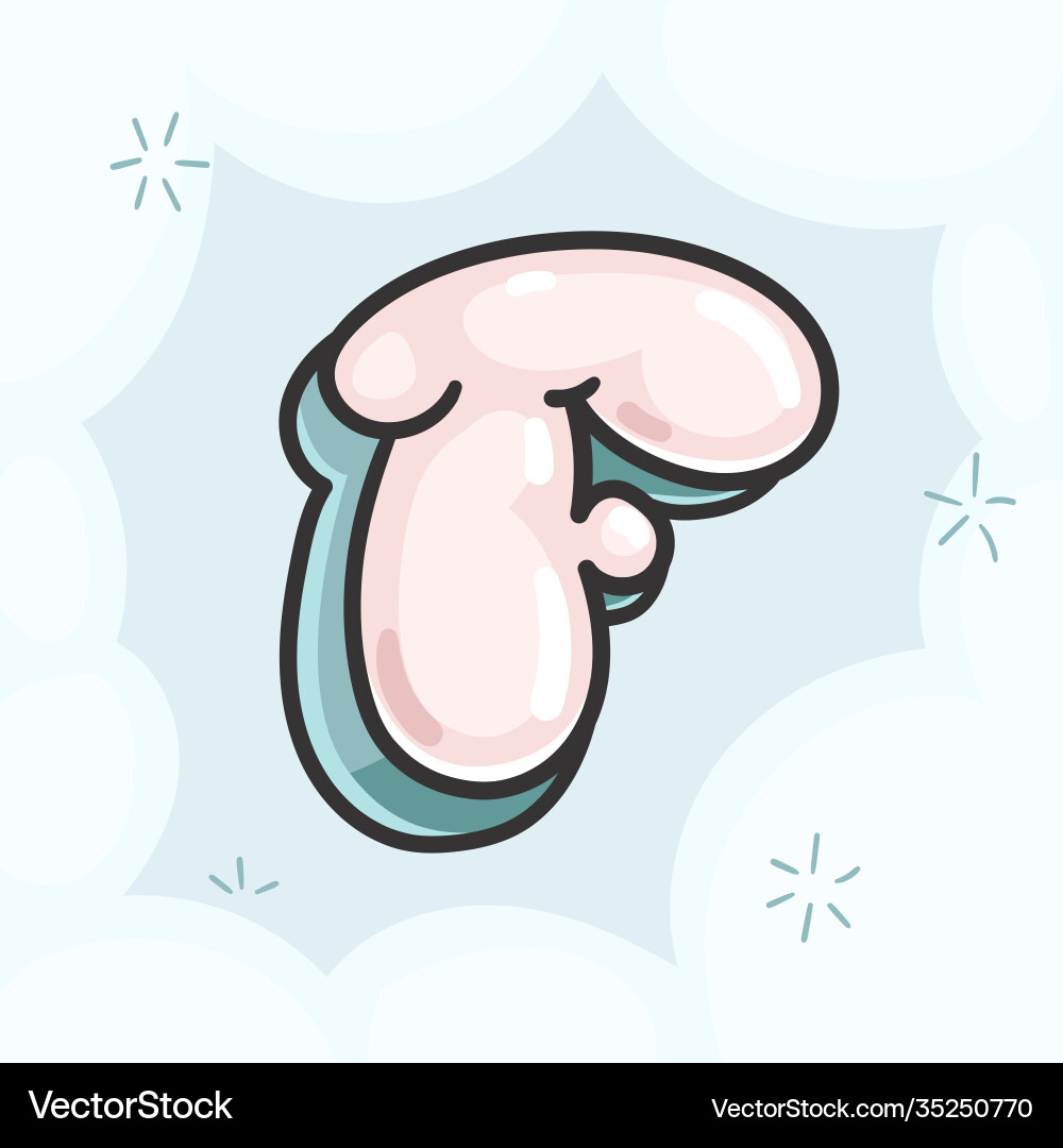 Letter f bubble Royalty Free Vector Image - VectorStock