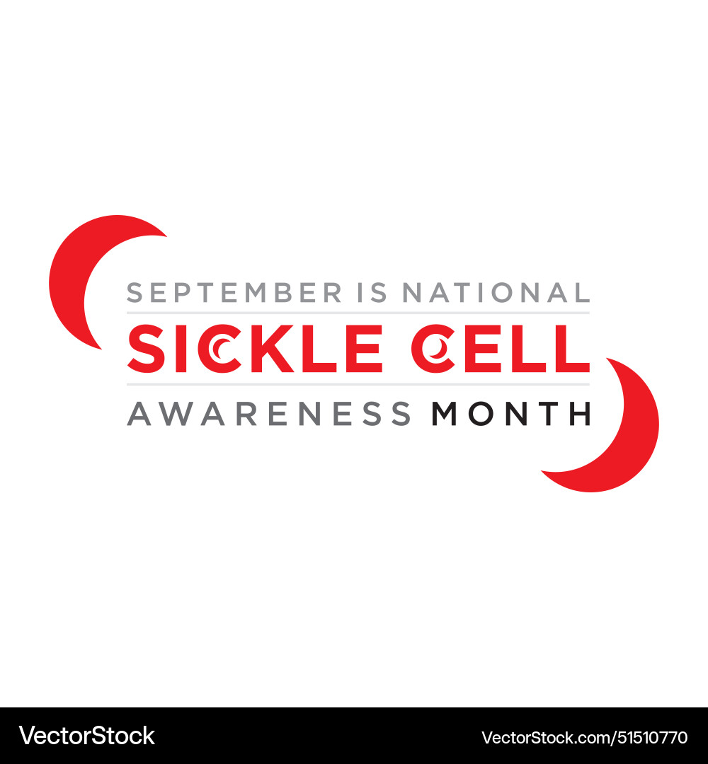 National Sickle Cell Awareness Month Royalty Free Vector