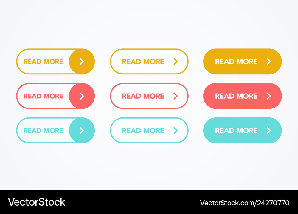 Read more colorful button set Royalty Free Vector Image