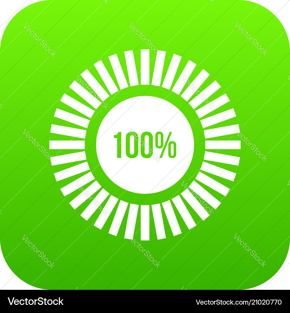 Sign 100 herunterladen icon digital grün Vektorbild