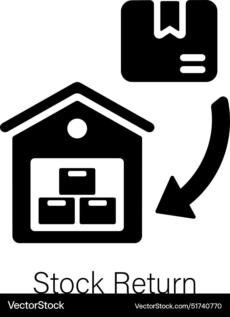 Stock return Royalty Free Vector Image - VectorStock