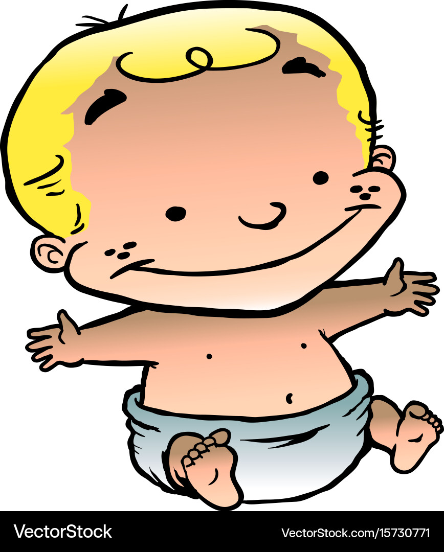 Baby child kid cartoon Royalty Free Vector Image