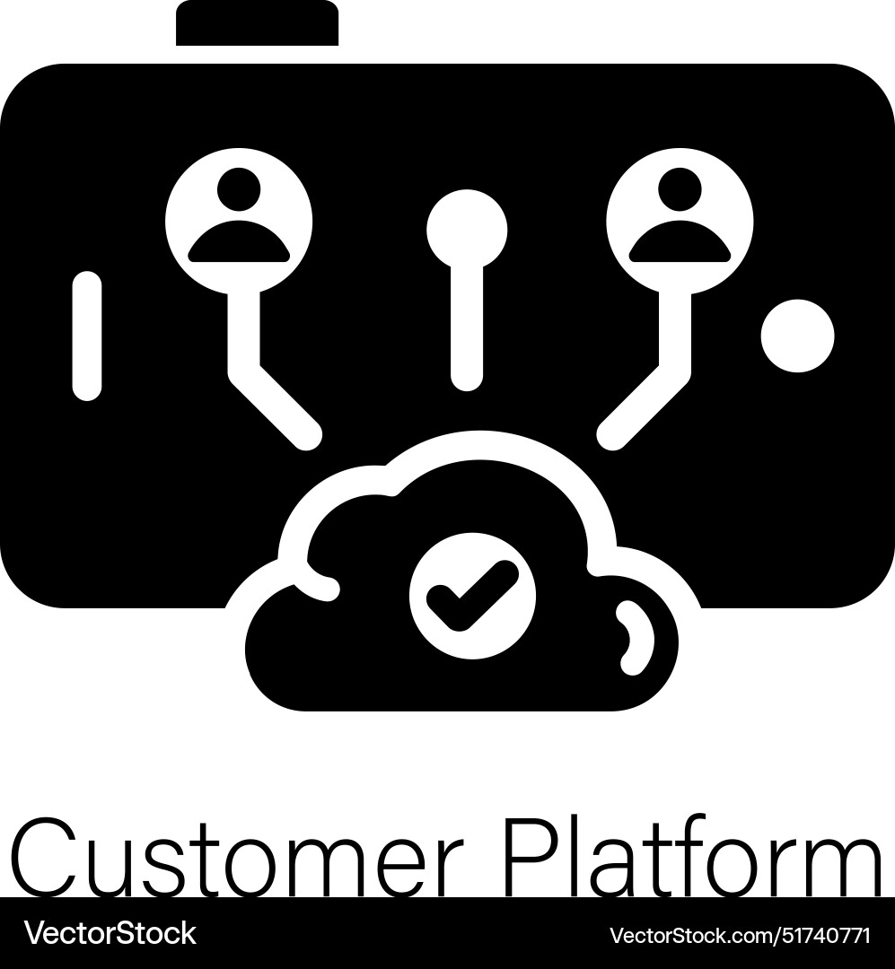 Customer platform Royalty Free Vector Image - VectorStock