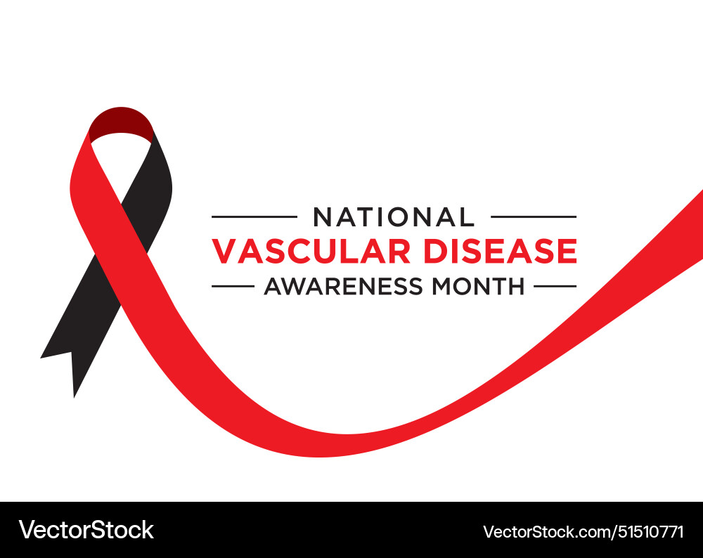 National vascular disease awareness month Vector Image