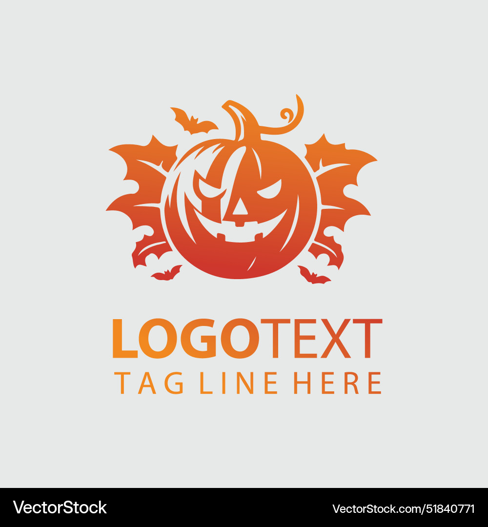 Pumpkin logo Royalty Free Vector Image - VectorStock