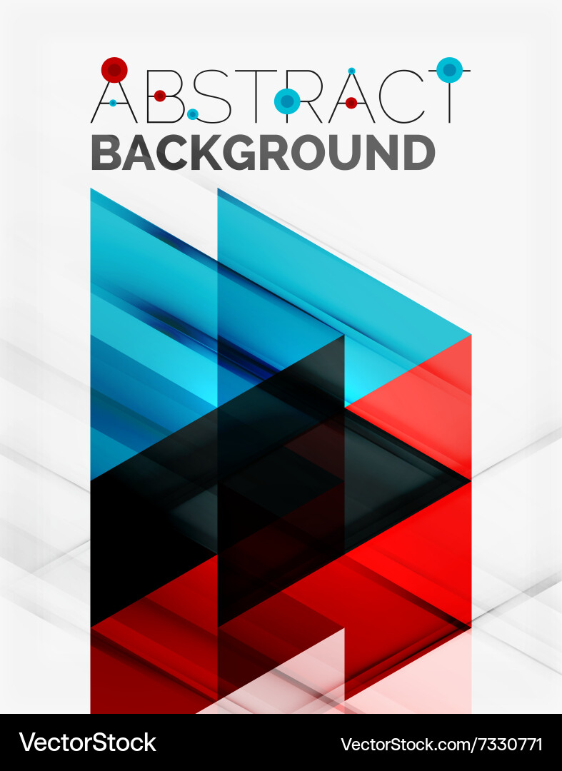 Transparent overlapping triangles on white Vector Image