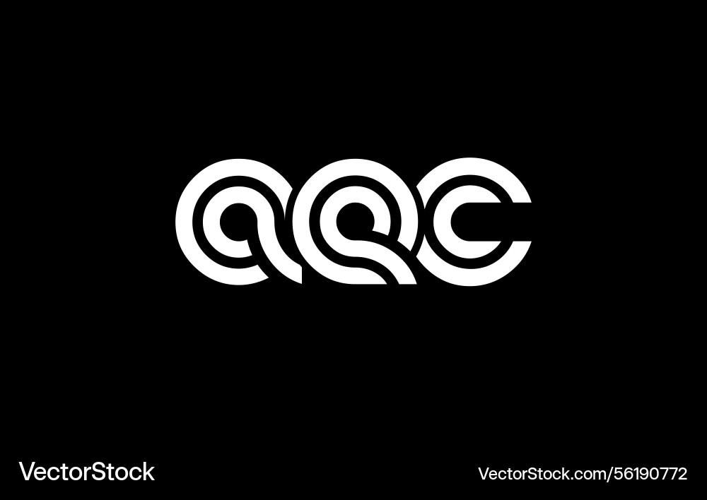 Aec creative unique modern letter logo design Vector Image