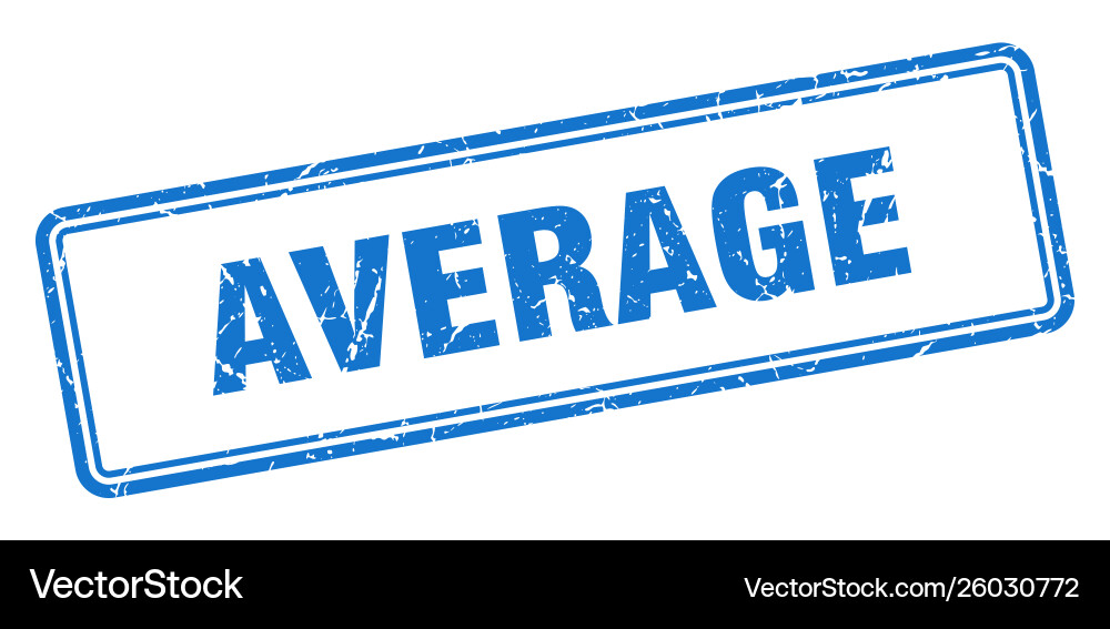 Average Royalty Free Vector Image - VectorStock