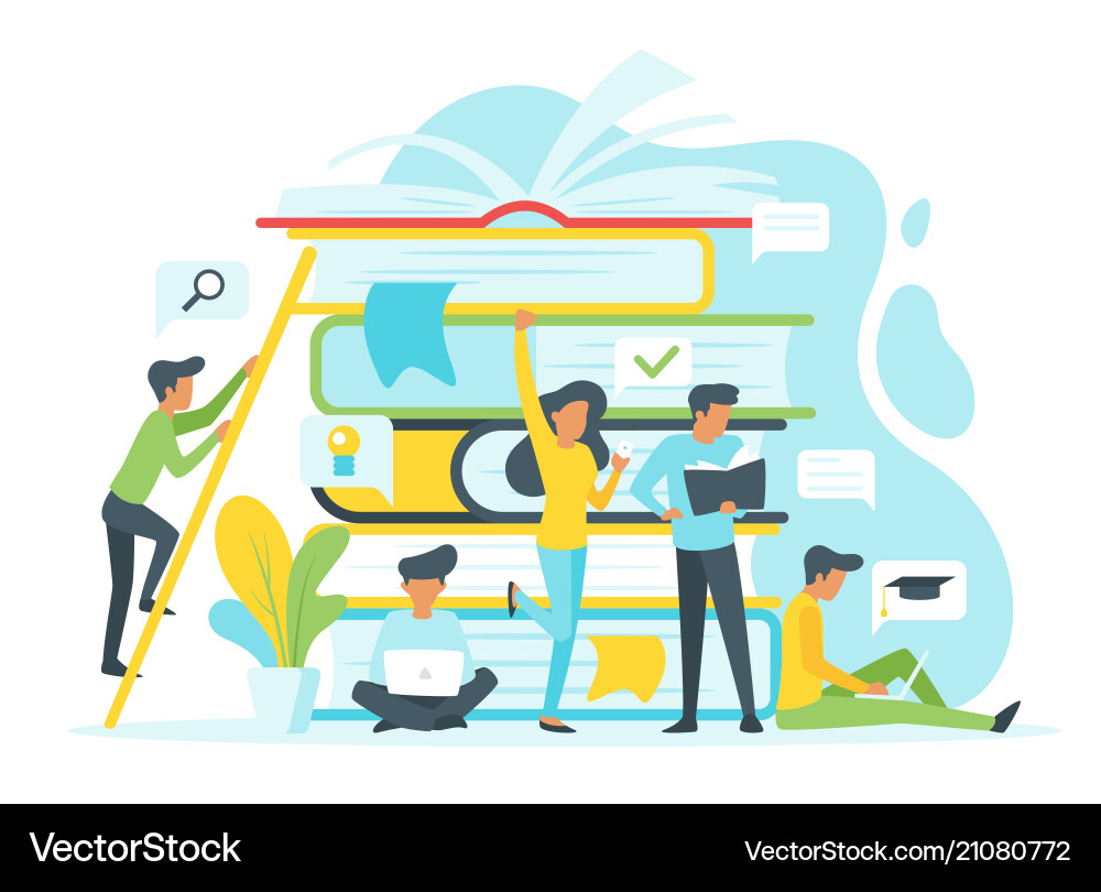 Elearning concept Royalty Free Vector Image - VectorStock